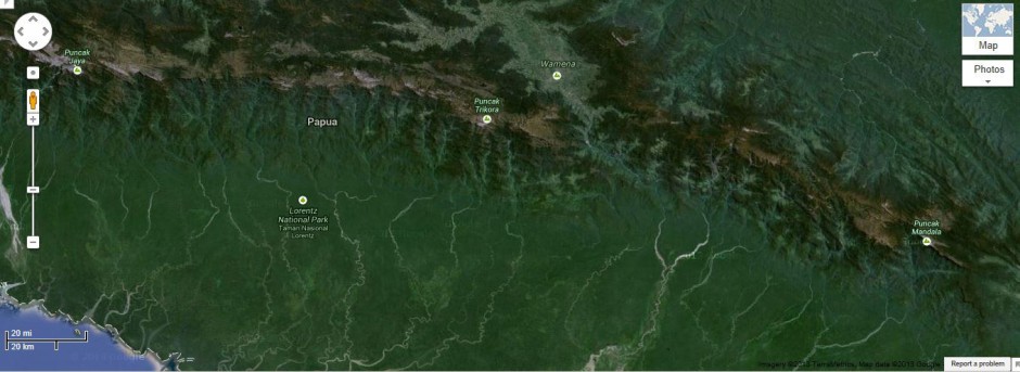 Puncak Jaya (Carstensz), Puncak Trikora, Wamena, and Puncak Mandala ...